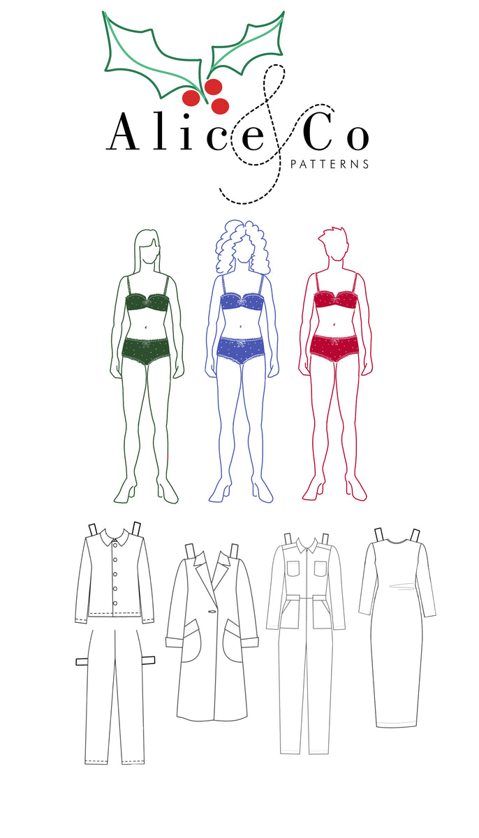 Advent Day 14 + 15: Alice & Co paper dolls – Alice & Co Patterns